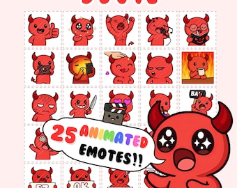 Animated Twitch Emotes: Demon Emote Pack, Evil Emotes, Mega Emote ...