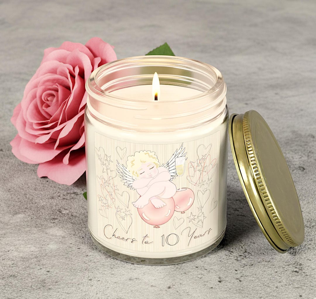 Personalized Anniversary Candle • Custom Years Candle - Etsy