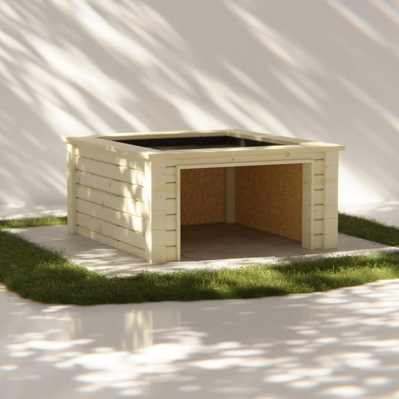 Plantable Robot Lawn Mower Garage Plans | Building Instructions - Etsy