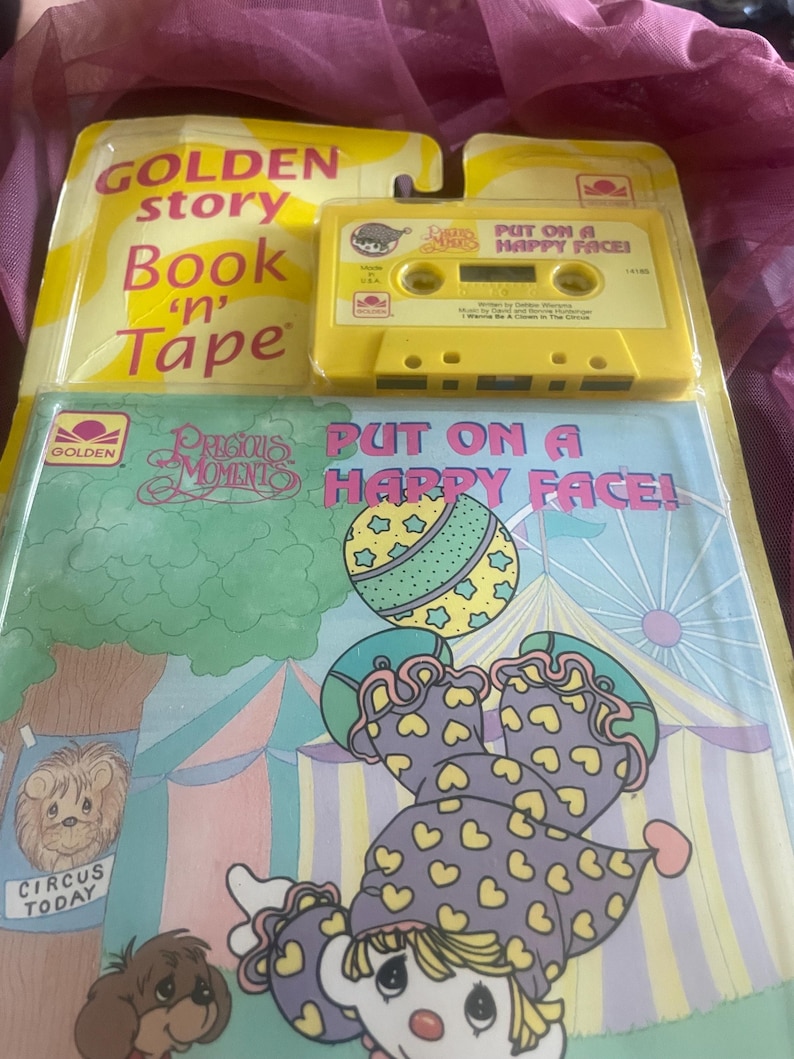 Vintage Golden Books Precious Moments "put on a Happy Face" Book 'n ...