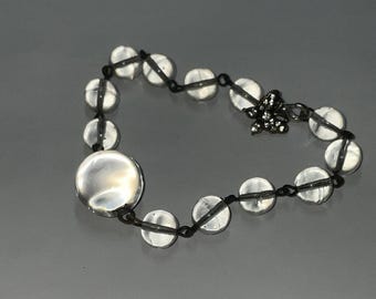 Large Bracelet Sterling Gold Wash Pools of Light Victorian Antique ...