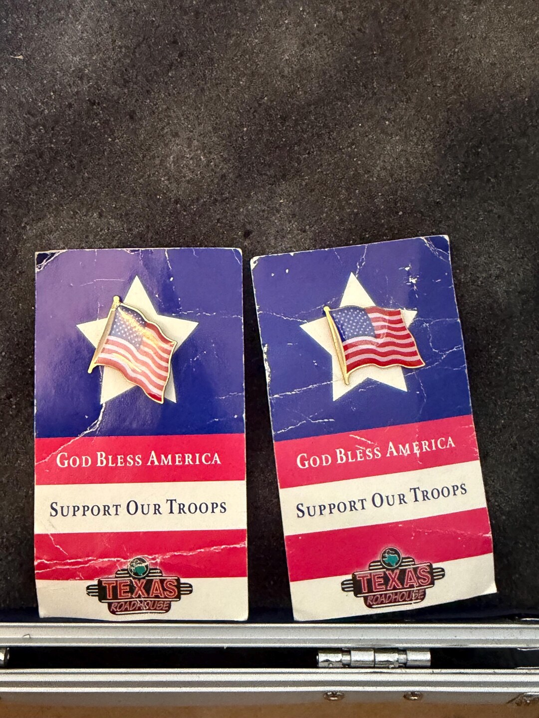 Vintage New Old Stock American Flag Pin Brooch Set of Two - Etsy