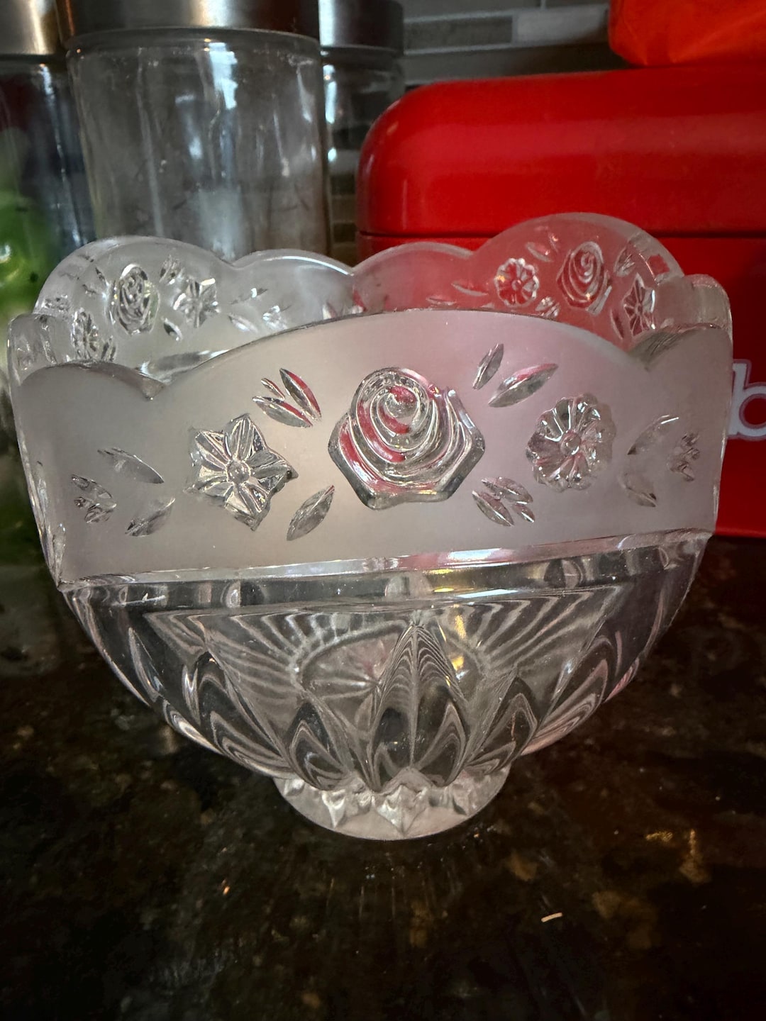 VTG Oneida Southern Garden Potpourri Crystal Bowl - Etsy