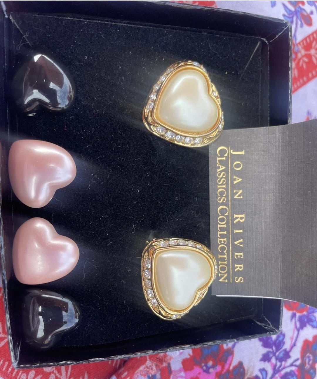 Jon Rivers Classics Collection Heart Shaped Clip on Earrings ...