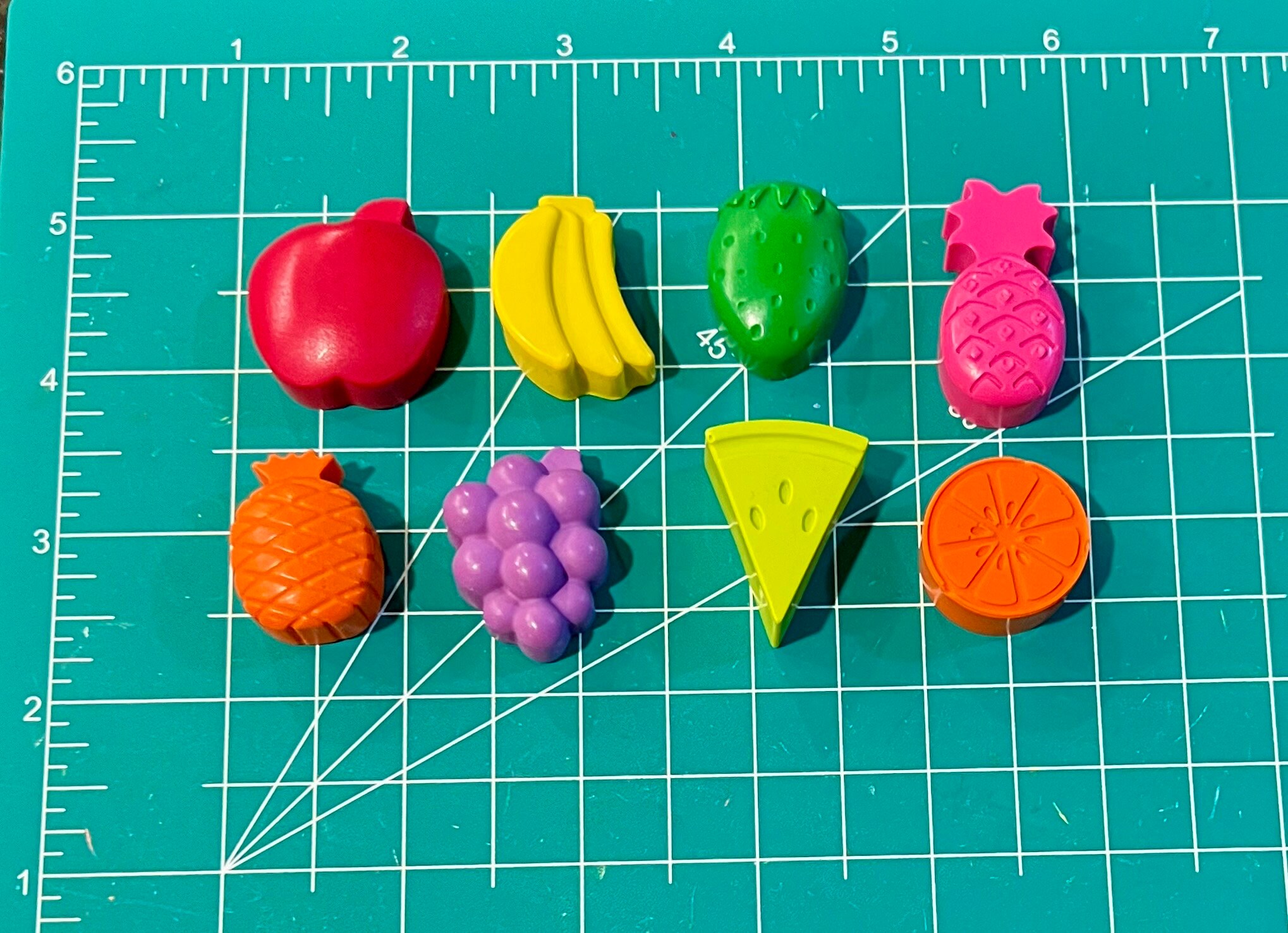 Lot of 50 Fruit Shape Crayons, Class Party, Birthday Party Favor, Non ...