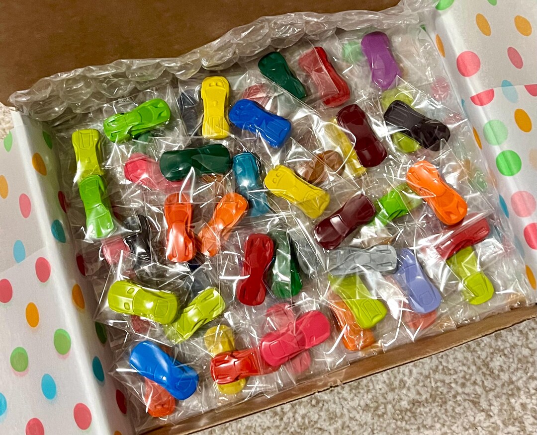 Set of 50 Sport Car Shaped Crayons, Party Favors, Egg Fillers, Goodie ...