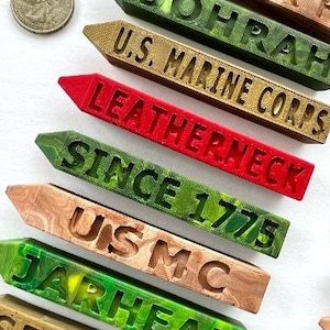 USMC Marine Corps Crayons, 10 Different Crayon Sayings to Choose From ...