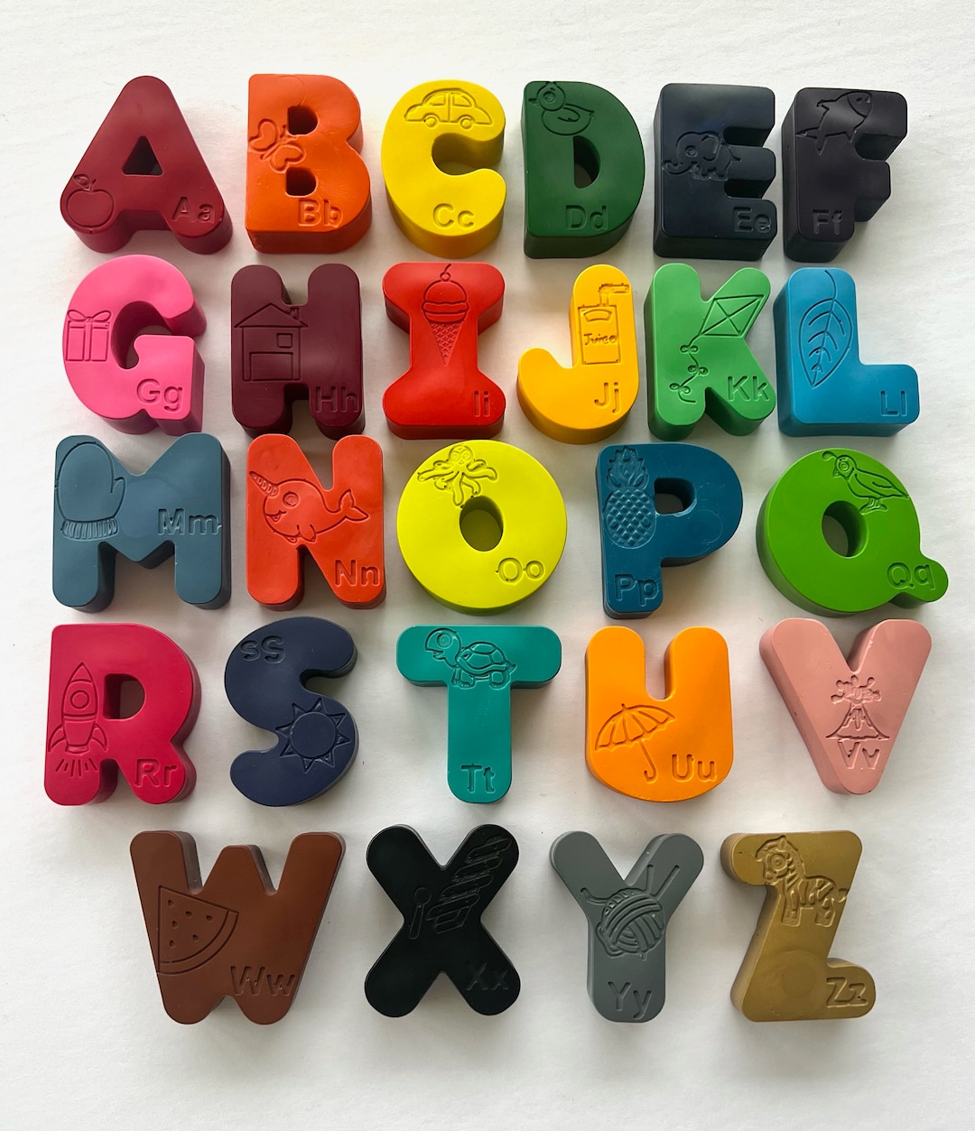 Full Alphabet Toddler Crayon Set, Letters, Color Recognition, Fine ...