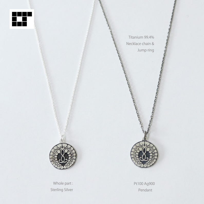 Pendant - Rokujo Wisteria : 六条藤 - Japanese Kamon Pendant- Family Crest ...