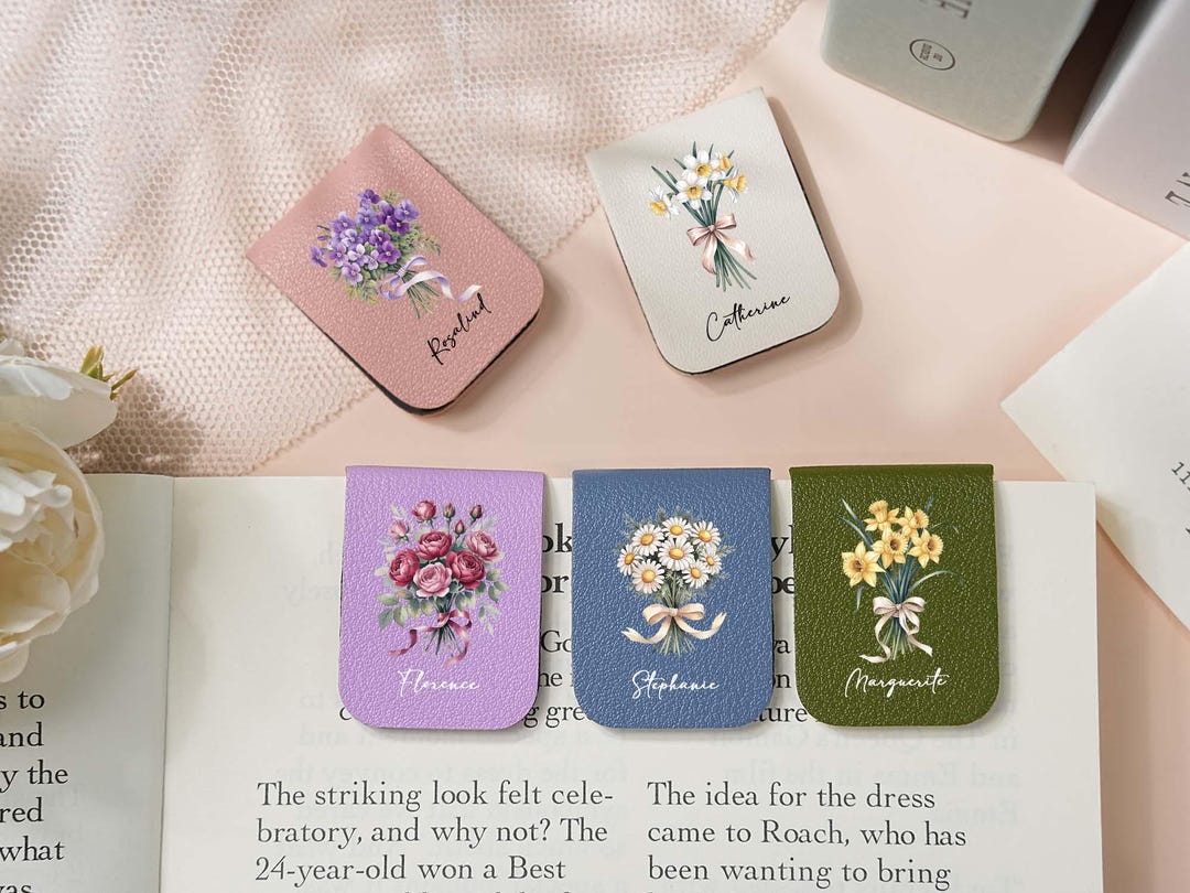 Custom Magnetic Bookmark, Leather Bookmark, Library Bookmark ...