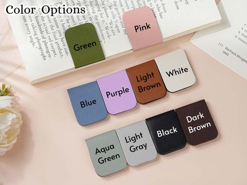 Custom Magnetic Bookmark, Leather Bookmark, Library Bookmark ...