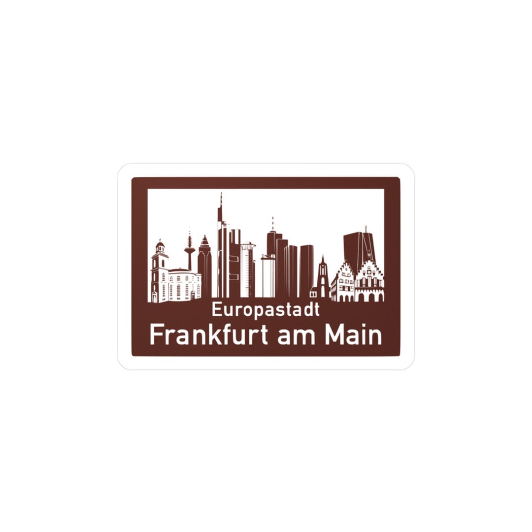 Frankfurt Skyline Kiss-cut Vinyl Decals, City Decor, Stickers for ...