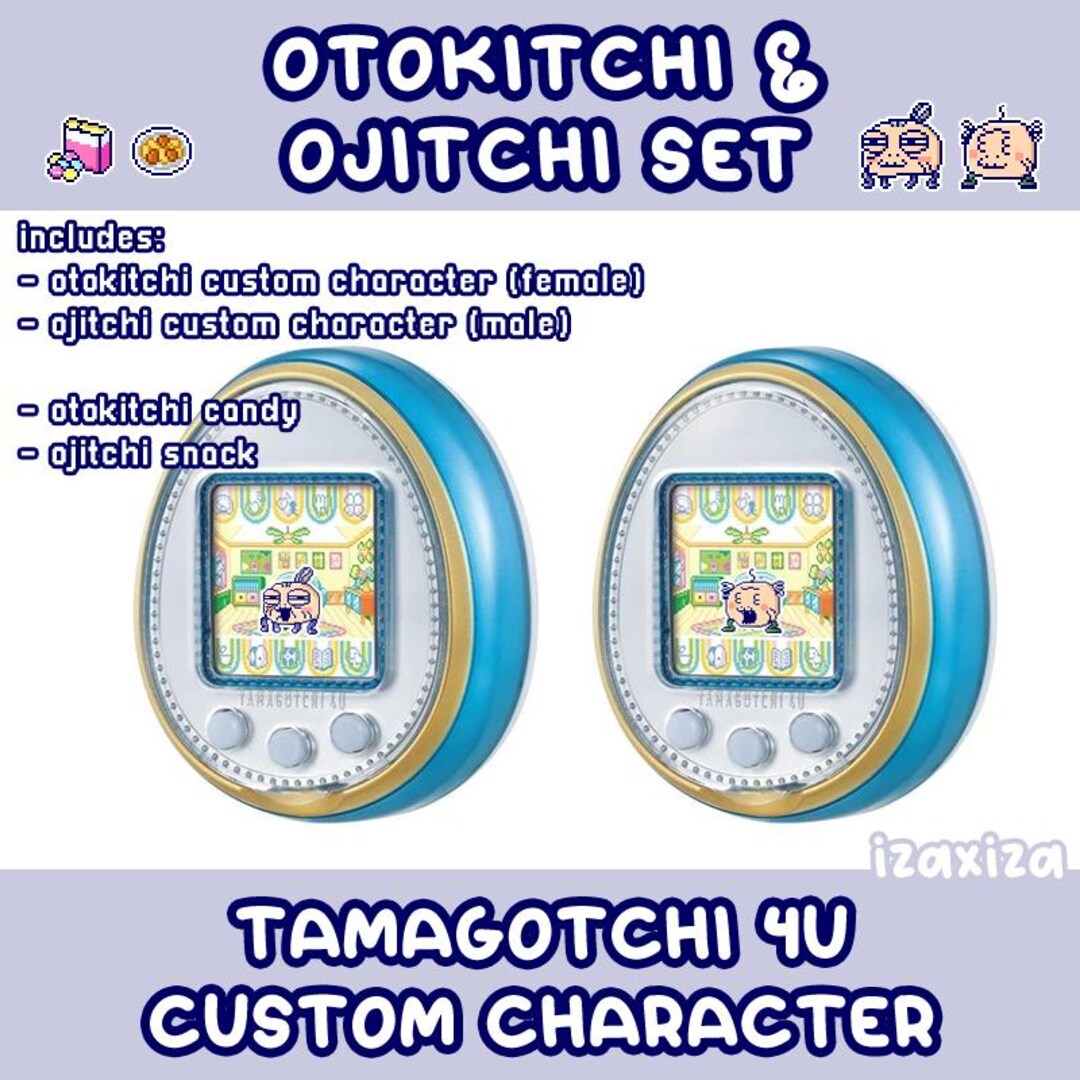 Tamagotchi 4U/4U+ Custom Character - Otokitchi & Ojitchi SET - Etsy