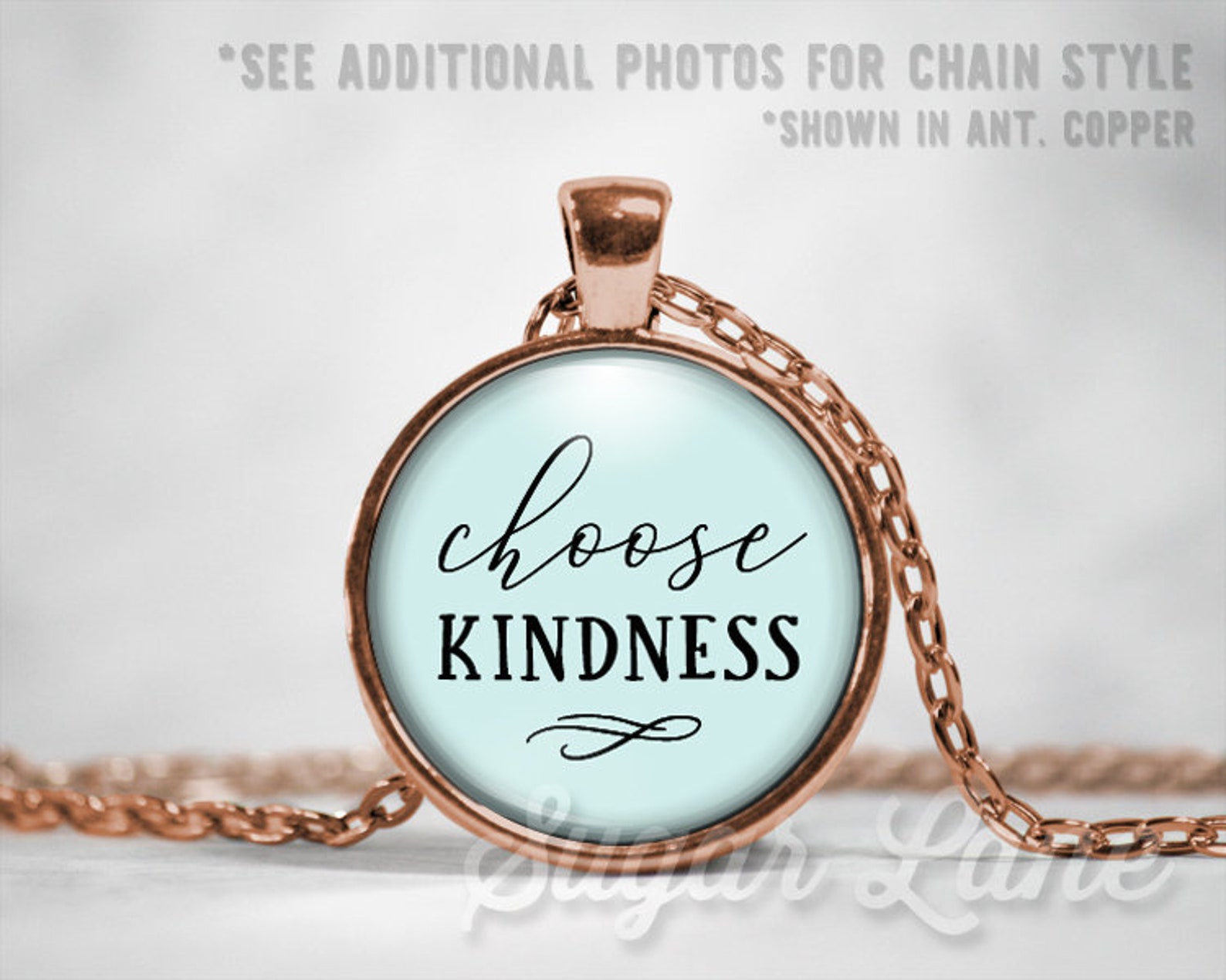Choose Kindness Necklace Choose Kindness Pendant Glass | Etsy