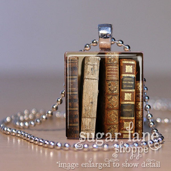 Book Necklace - Etsy