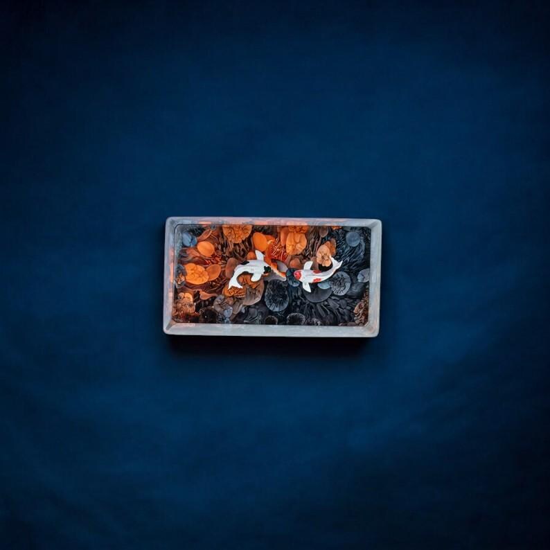 Japanese Koi Pond Resin Keycap Set – Handmade Artisan Keycaps for ...