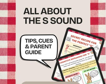 All About the S Sound | Speech Therapy Tips, Cues, Minimal Pairs ...