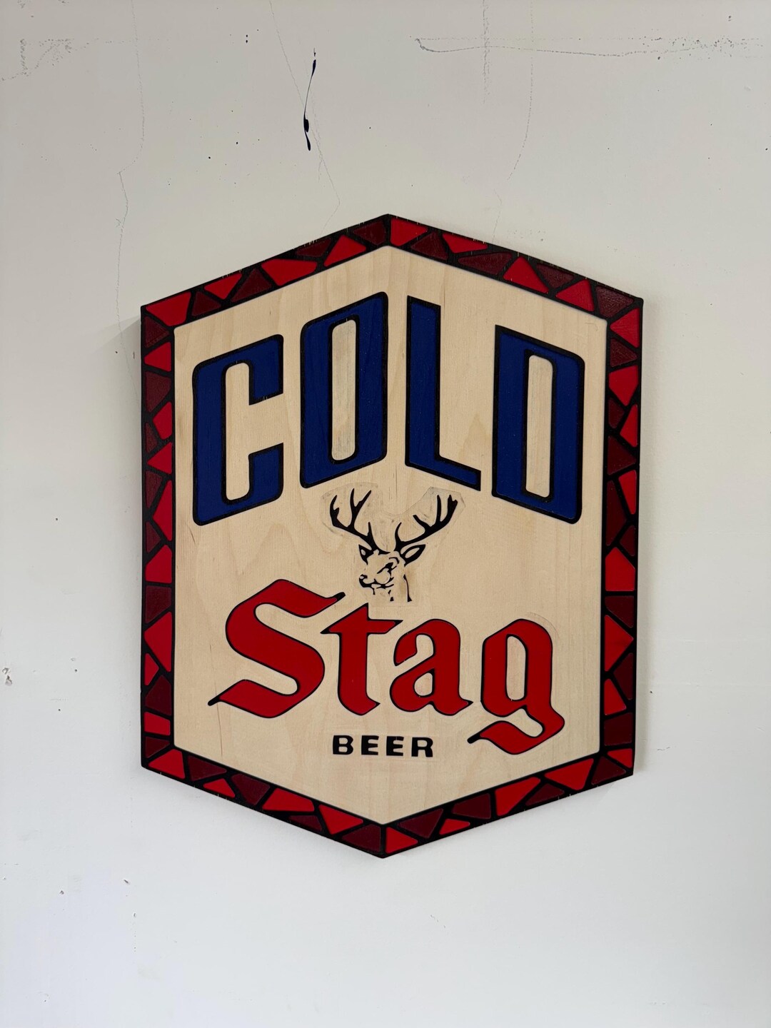 Vintage Beer Sign - Stag Beer - Etsy
