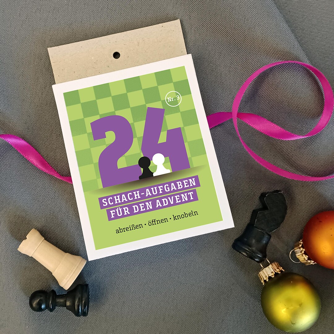 ADVENT CALENDAR for Real Chess Fans, With 24 Chess Tasks, for Children ...