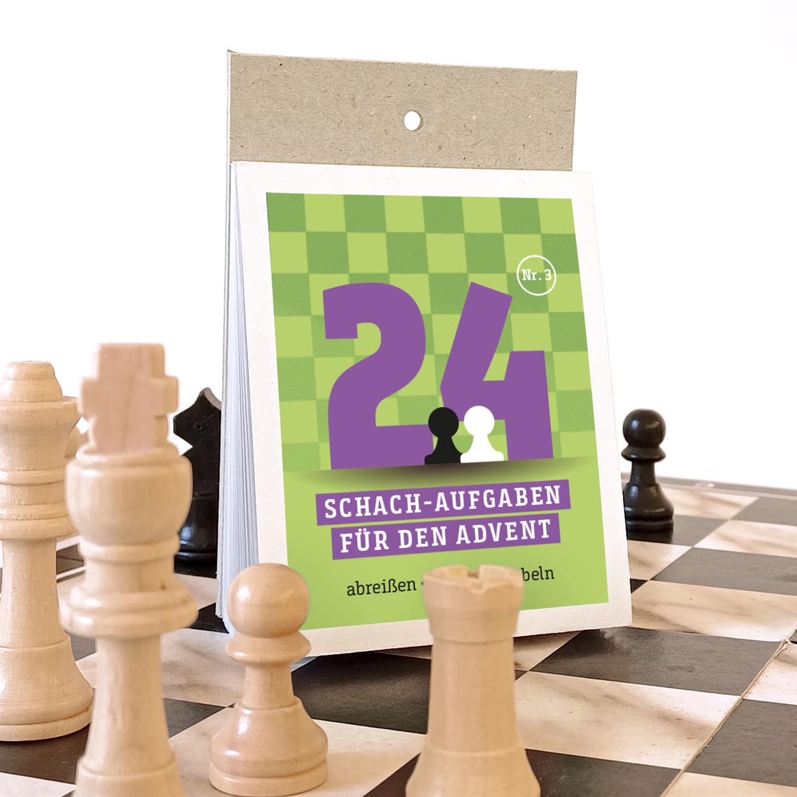Advent Calendar With 24 Chess Tasks, in Two Difficulty Levels, for Ages ...