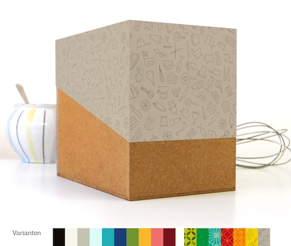 Box für Rezepte mit Karteikarten und Registern REZEPTBOX zum | Etsy