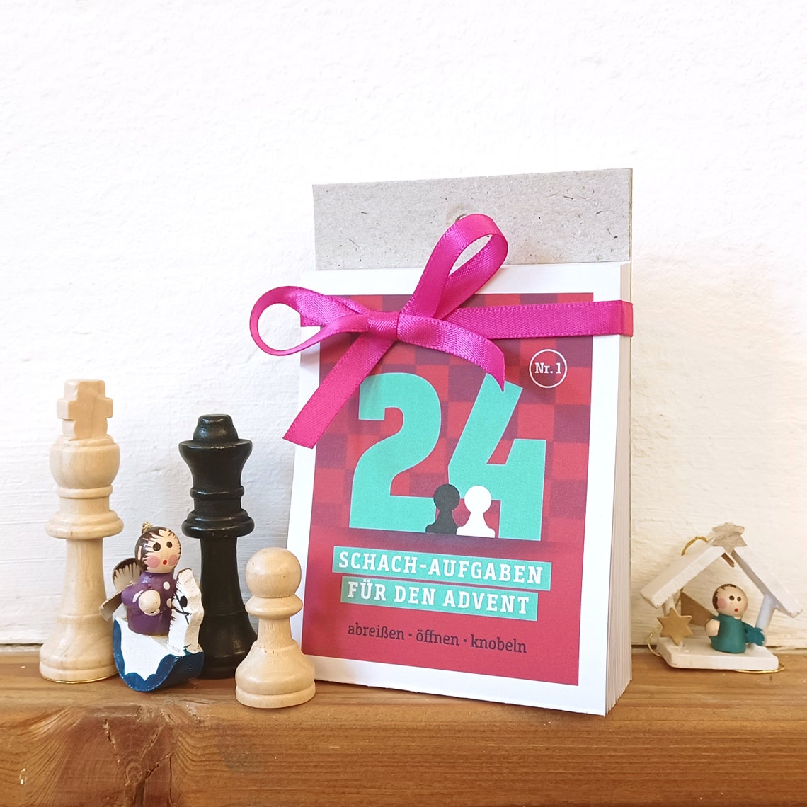 Advent Calendar With 24 Chess Tasks, in Two Difficulty Levels, for Ages ...