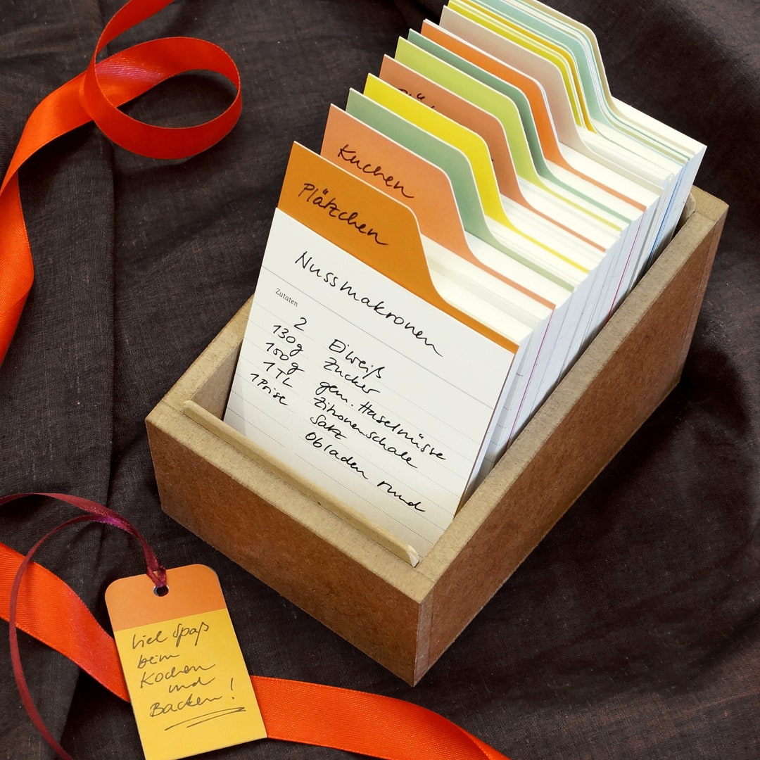 Recipe Book With a Difference: RECIPE BOX, Box With Recipe Cards and ...