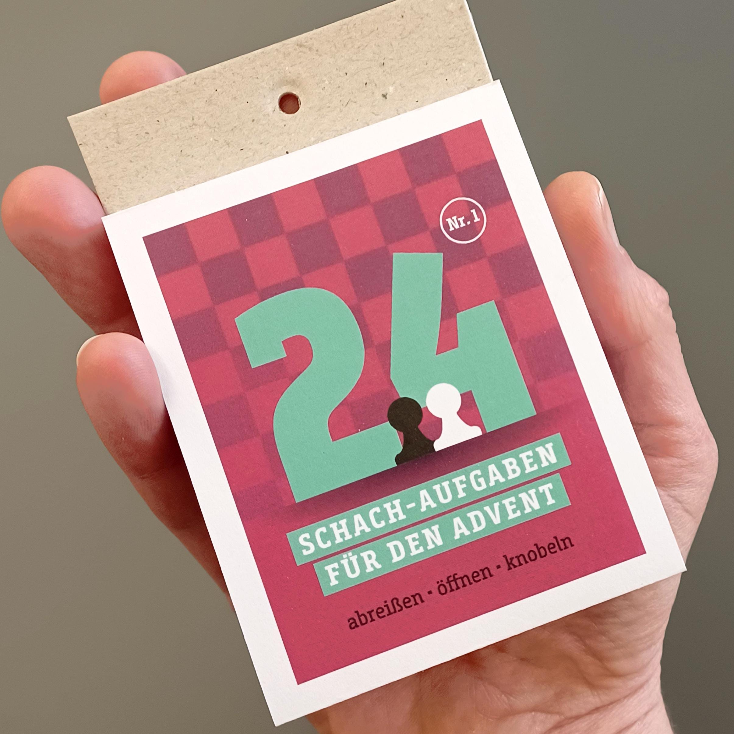 Advent Calendar With 24 Chess Tasks, in Two Difficulty Levels, for Ages ...