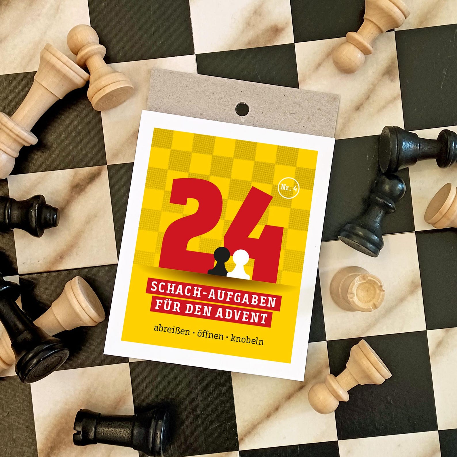 Advent Calendar With 24 Chess Tasks, in Two Difficulty Levels, for Ages ...