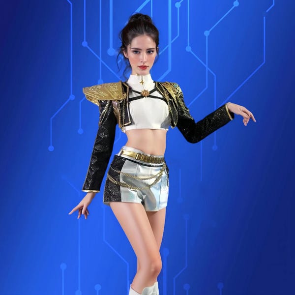 Golden Huntrix Costume - Etsy
