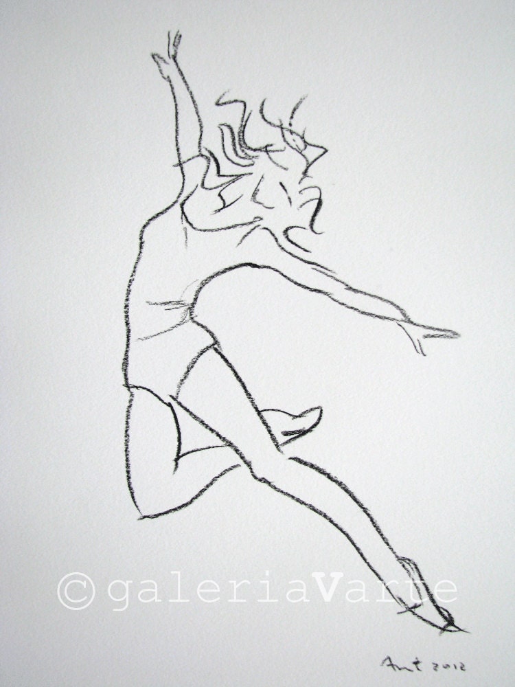 Contemporary Dancer Drawing