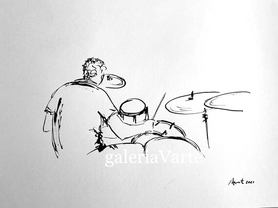 Drummer Drawing
