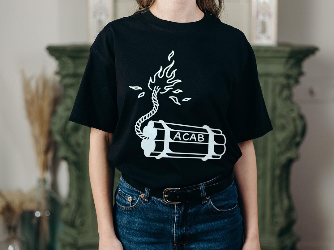 ACAB Dynamite Shirt | Ignorant Tattoo Style Explosive Sketch Tee ...