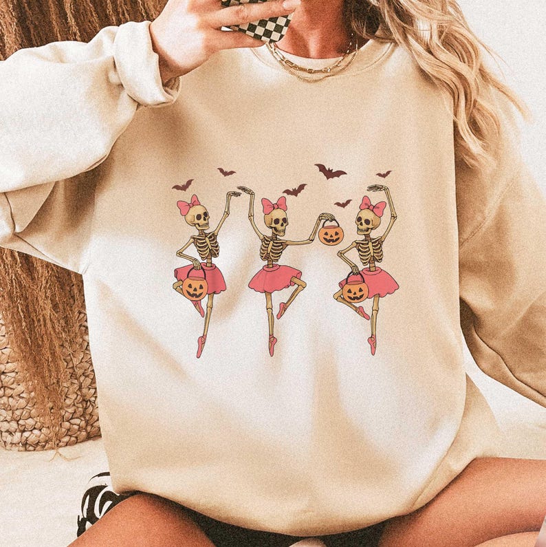 Ballet Pumpkin Skeleton Dance Halloween Men Women Boys Girl PNG Digital ...