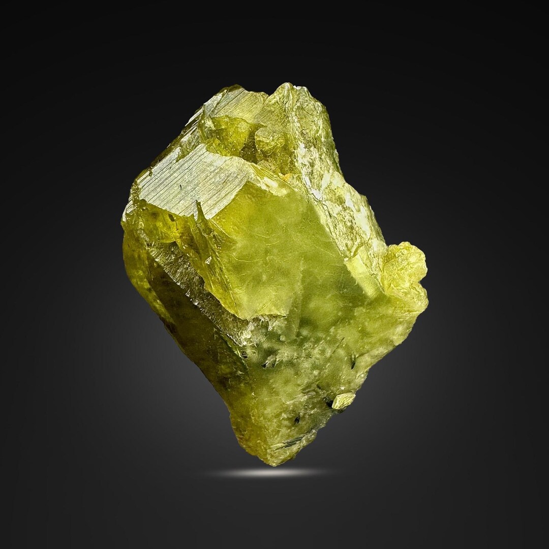 Natural Yellow Sphene 21 Carat Crystal Rare Gemstone for Jewelry Making ...