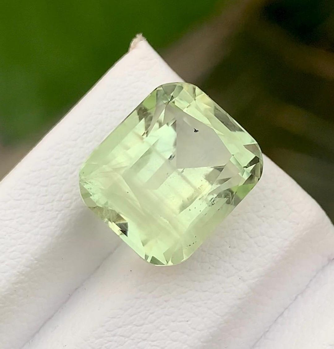 8.90 Crt Cushion Cut Green Beryl Gemstone Loose Faceted Stone - Etsy