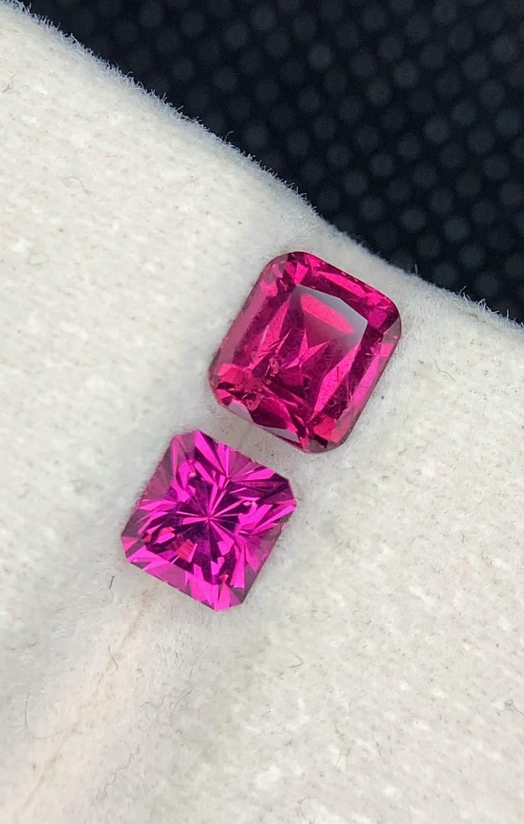 2 Carat Pink Garnet Two Piece Fancy Cut Loose Gemstone - Etsy