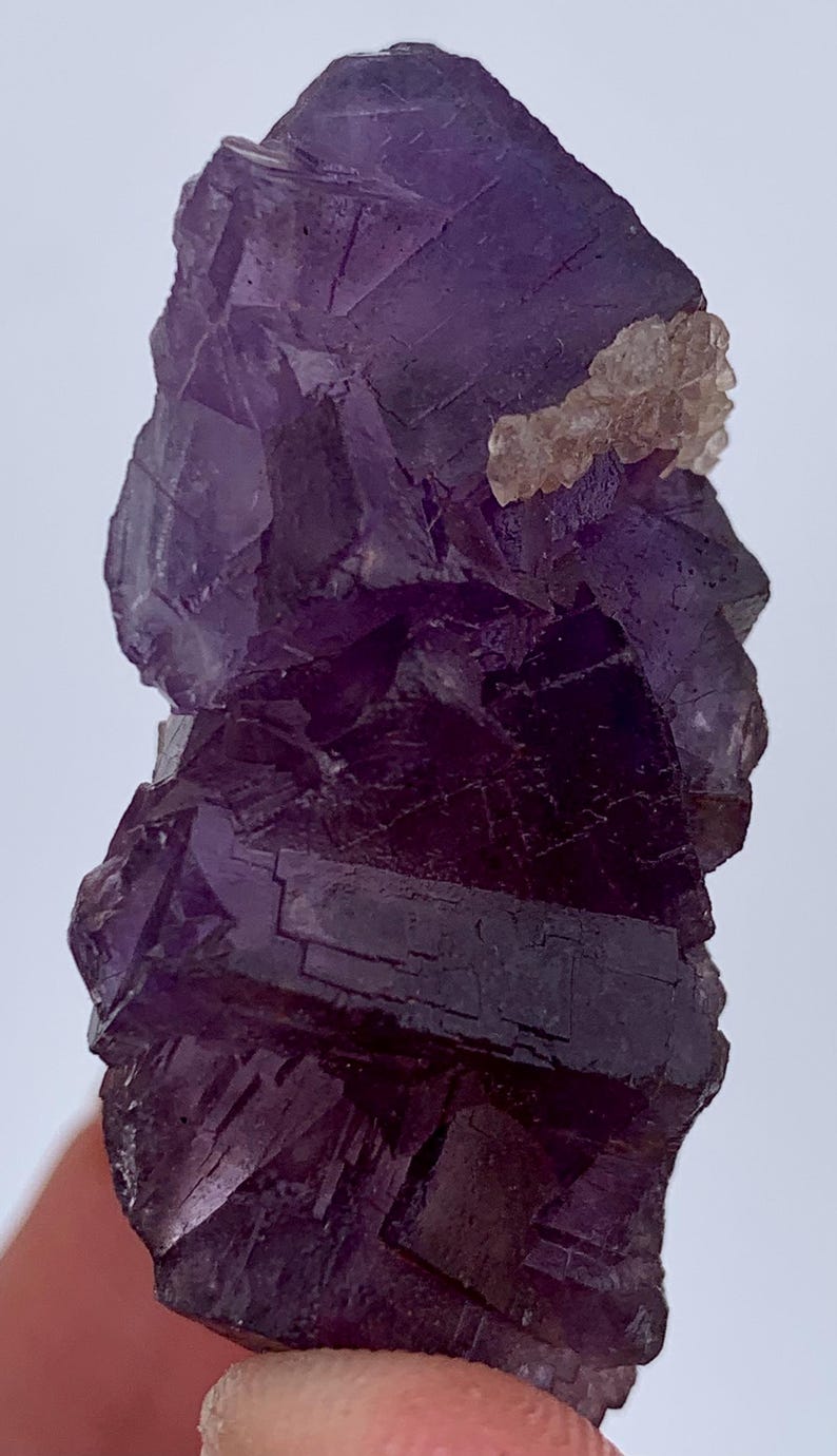 126 Carat Natural Fluorite Phantom With Calcite Specimen Raw Collector ...