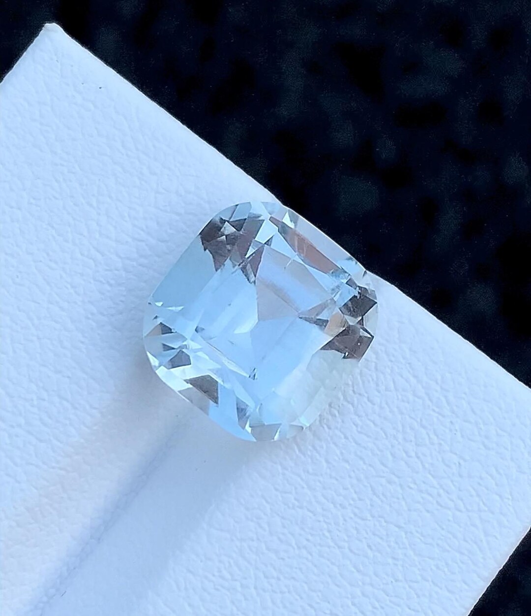 5.10 Cushion Cut Aquamarine Light Blue Gemstone for Jewelry - Etsy