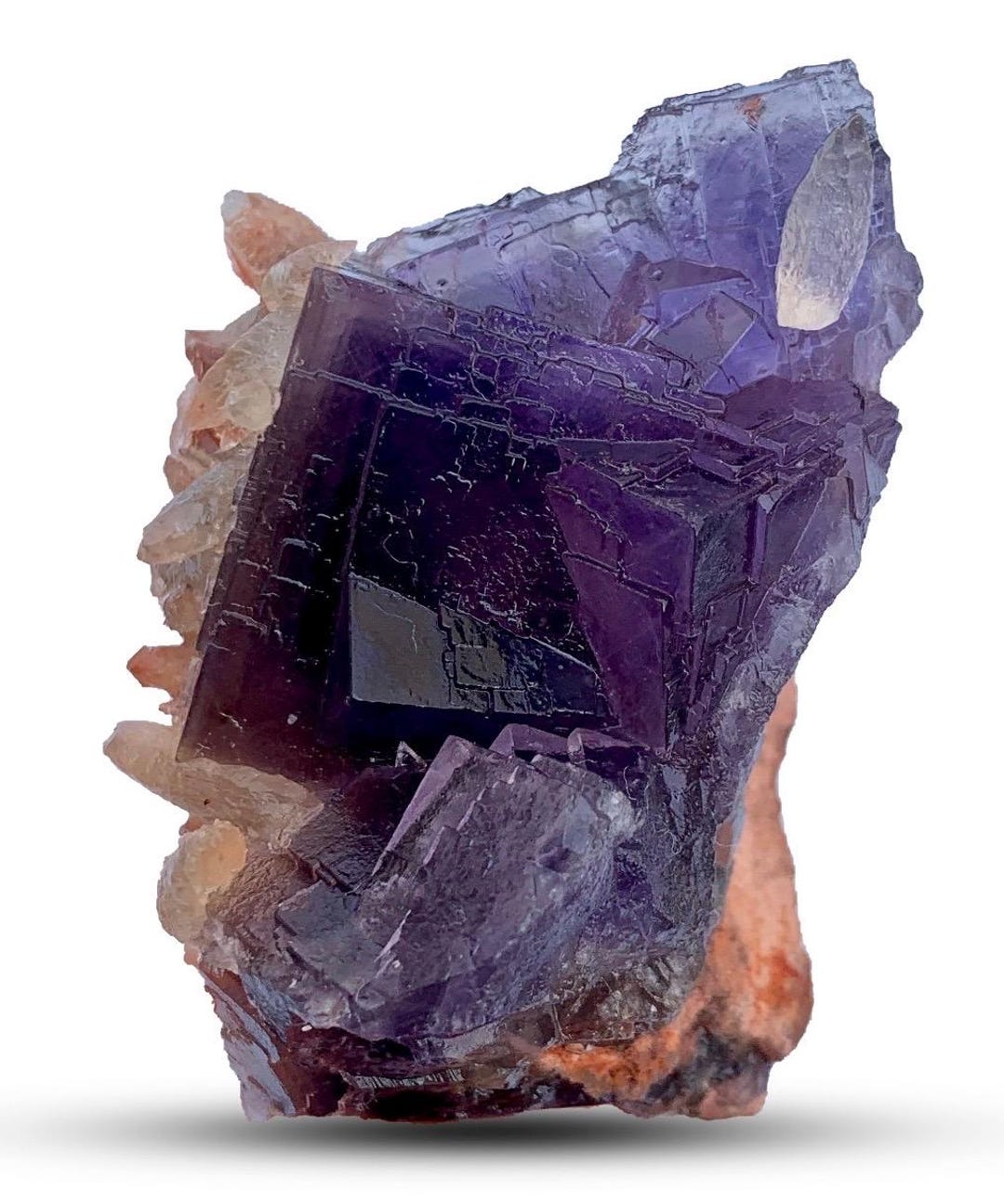 564 Ct Raw Fluorite Phantom Calcite With Dog Teeth Specimen: Collector ...
