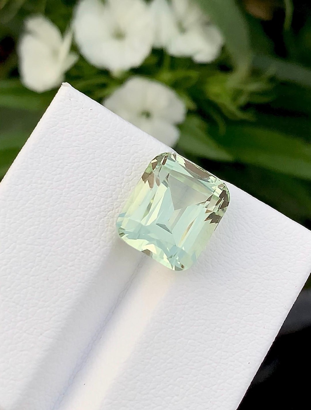 6.50 Crt Cushion Cut Green Beryl Gemstone Loose Faceted Stone - Etsy