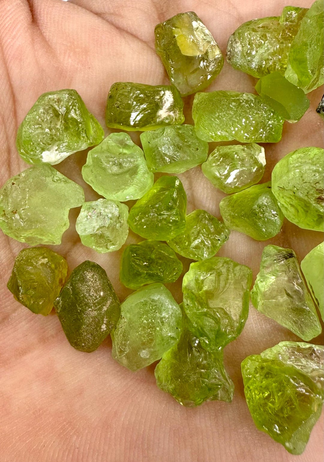 138.30 Ct Raw Peridot Rough Lot: Natural Green Gemstone - Etsy