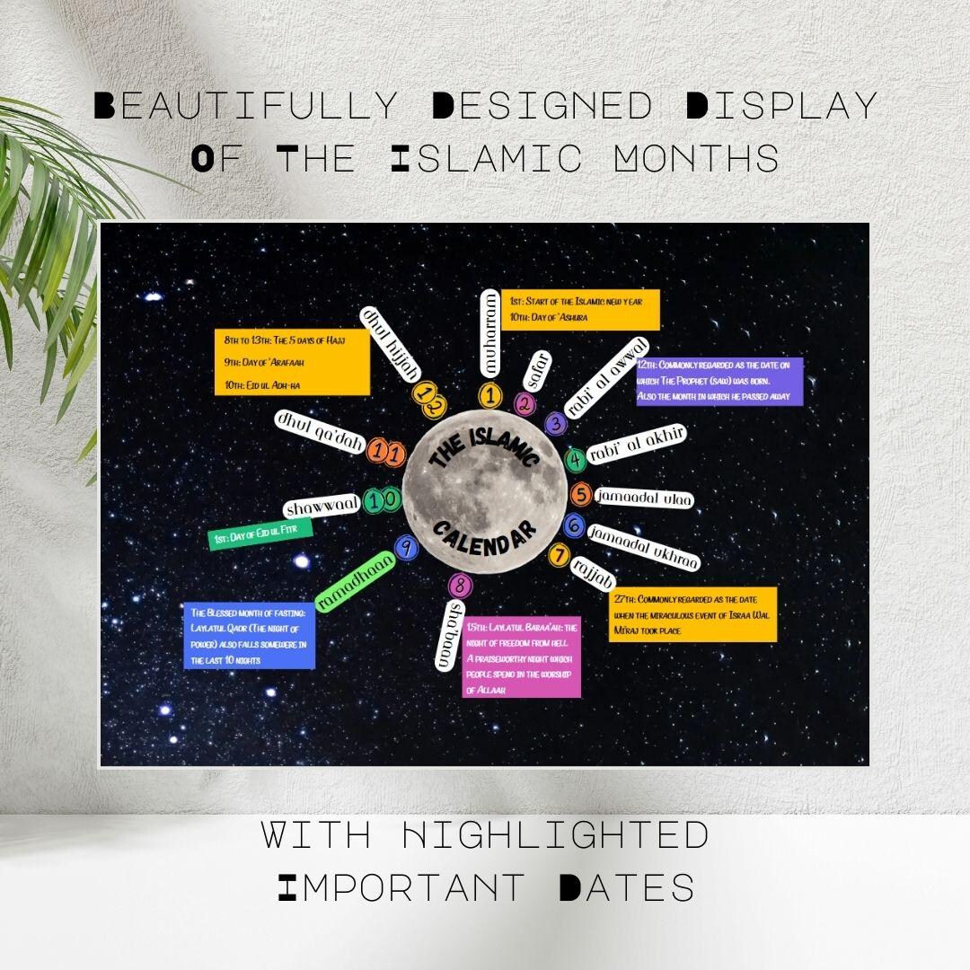 Islamic Calendar Display - Etsy
