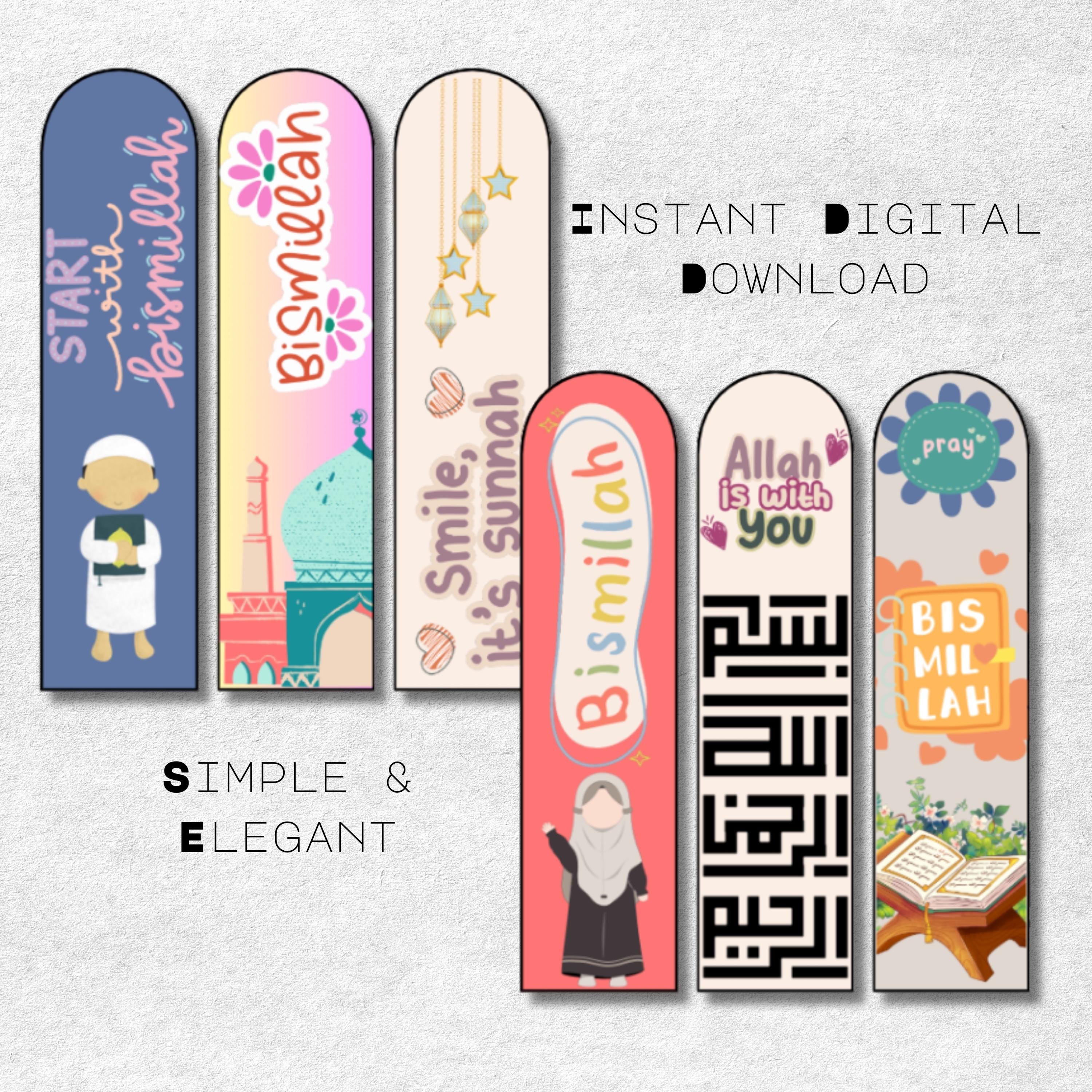 Kids/ Children's Islamic Bookmarks - Etsy