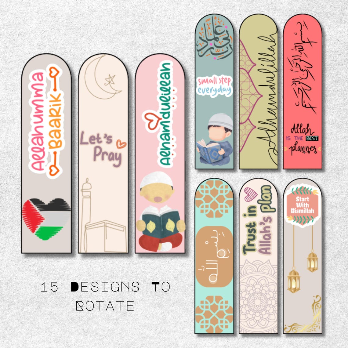 Kids/ Children's Islamic Bookmarks - Etsy
