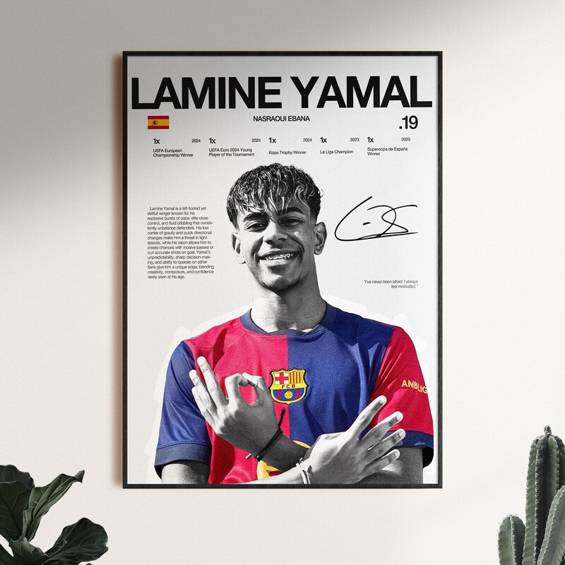 Lamine Yamal Poster - Etsy