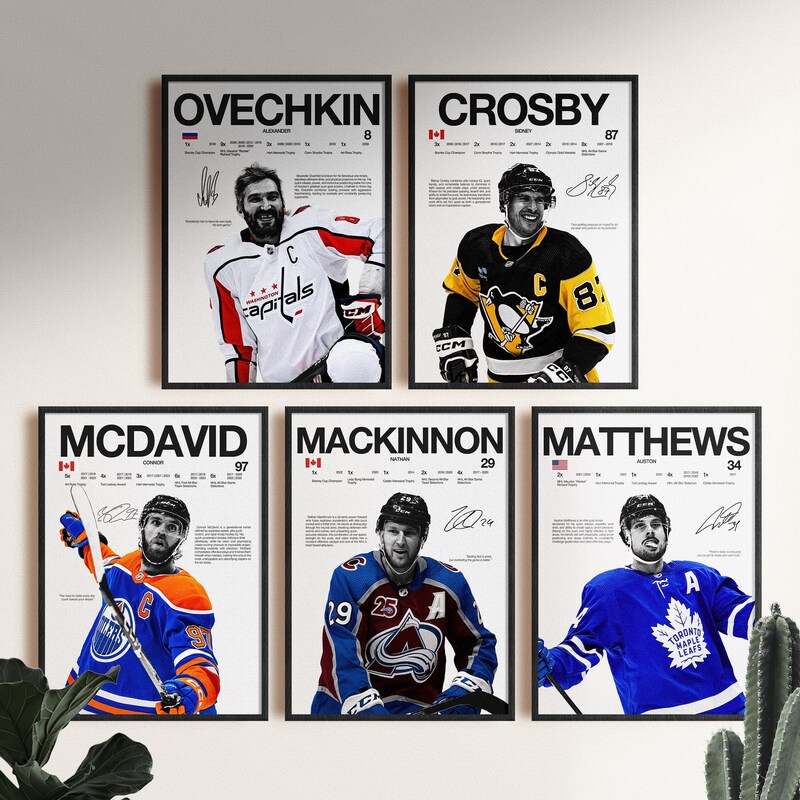 Hockey Edmonton Poster - Etsy UK