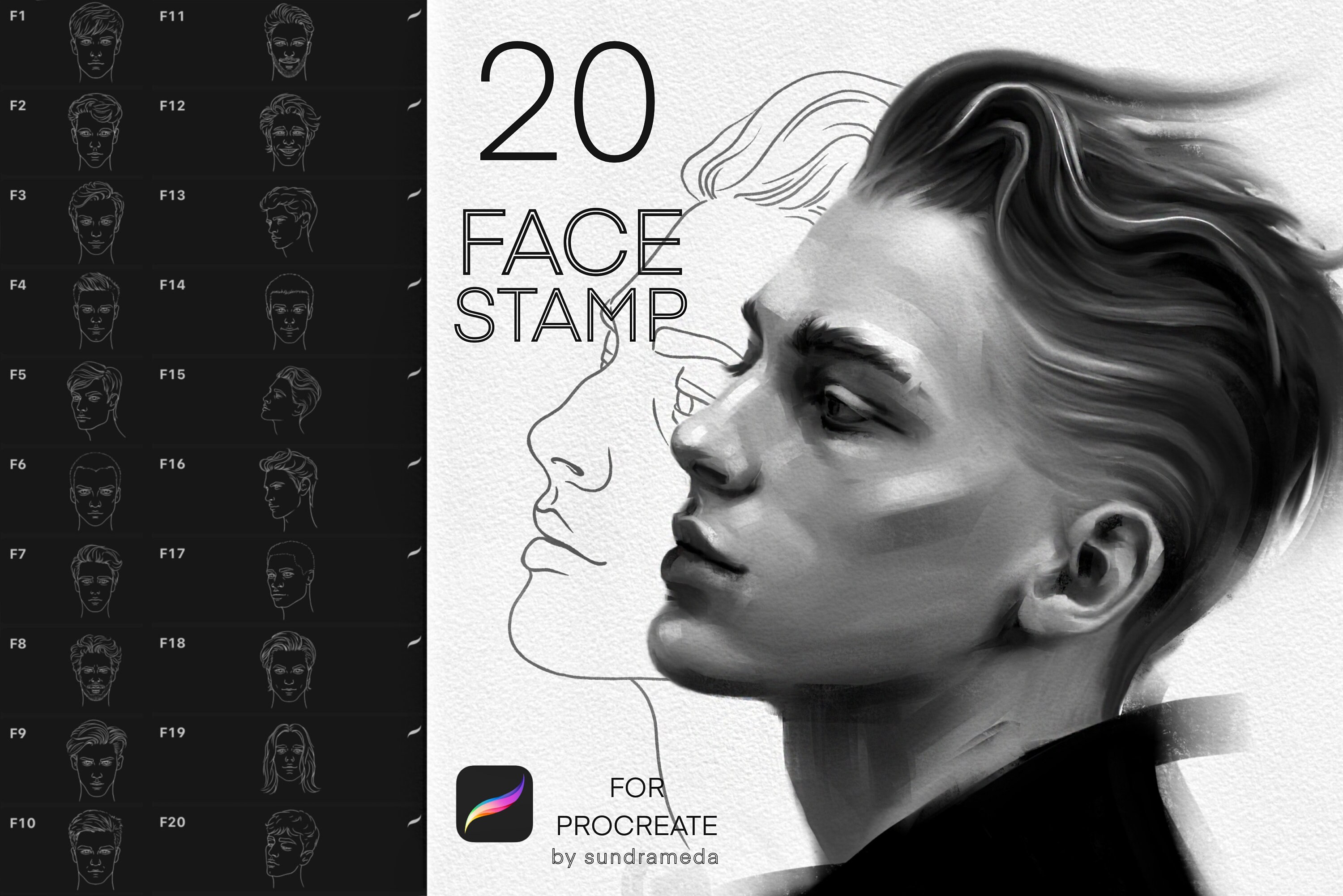 Procreate Face Templates