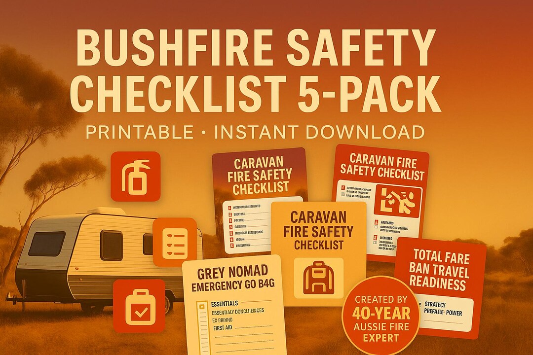 Bushfire Safety Checklist Bundle: Caravan & Camper Emergency Prep (PDF ...