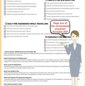 Caravan Fire Safety Checklist PDF: Bushfire Emergency Prep for ...